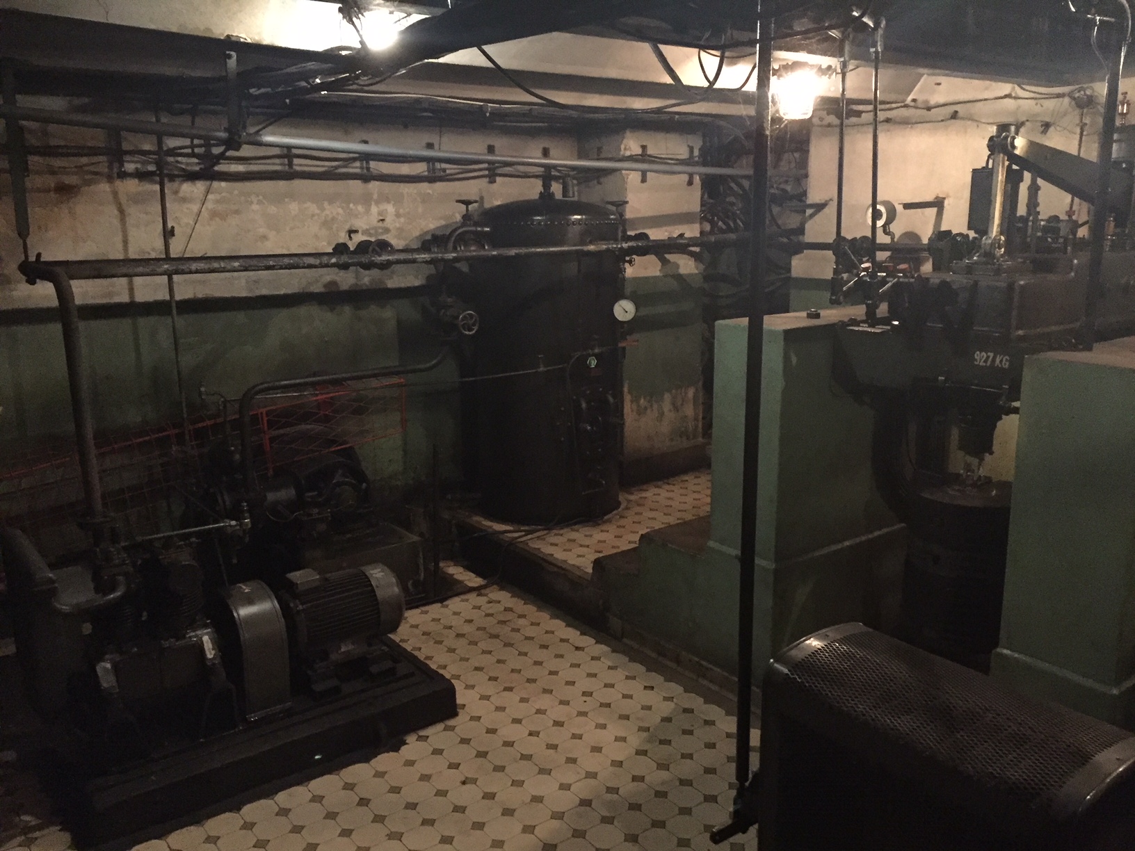 Can I touch it? Yes, you can! Old coal mine shaft, winding engine and ...